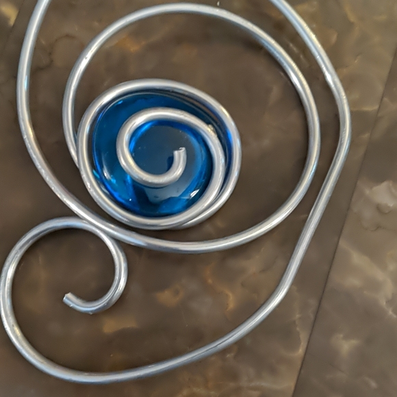 Handmade | Wall Decor | Metal Treble Clef With Blue Stone | Poshmark